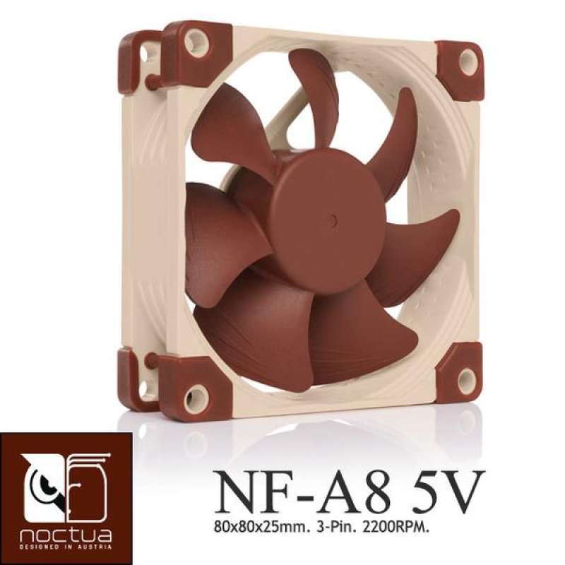 Jual Noctua NF-A8 5V SSO2 stable magnetic bearing AAO Mute the fan -5V ...