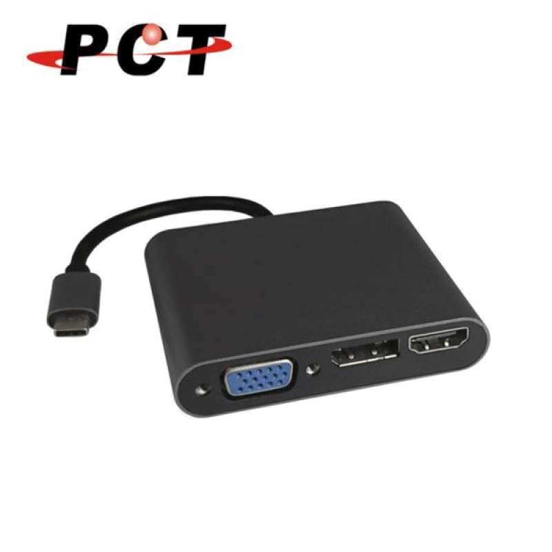 Jual (PCT)[PCT] USB Type-C to HDMI / DP / VGA / RJ45 Adapter (UHP302V ...