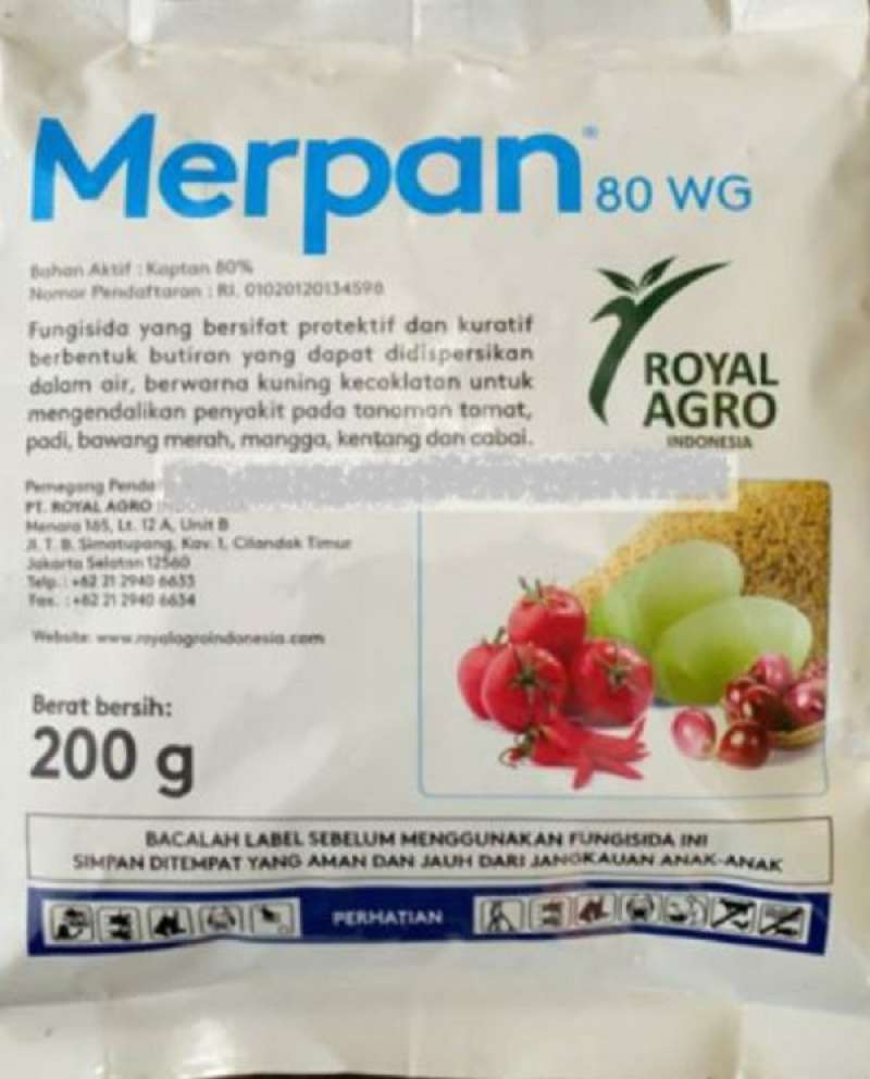 Jual Fungisida MERPAN 80 WG dari ROYAL AGRO isi 200 gram di Seller ...