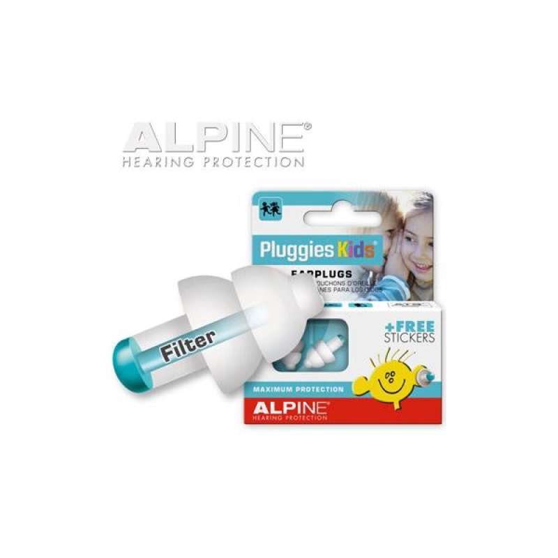 Jual (Alpine)Alpine pluggies-kids - children full effect earplugs top ...