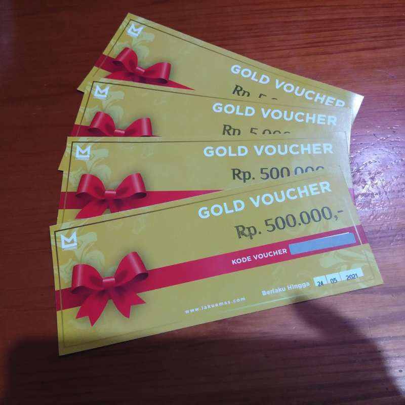 Jual Voucher Fisik LakuEmas Nominal 500 Ribu di Seller Jafely Store ...