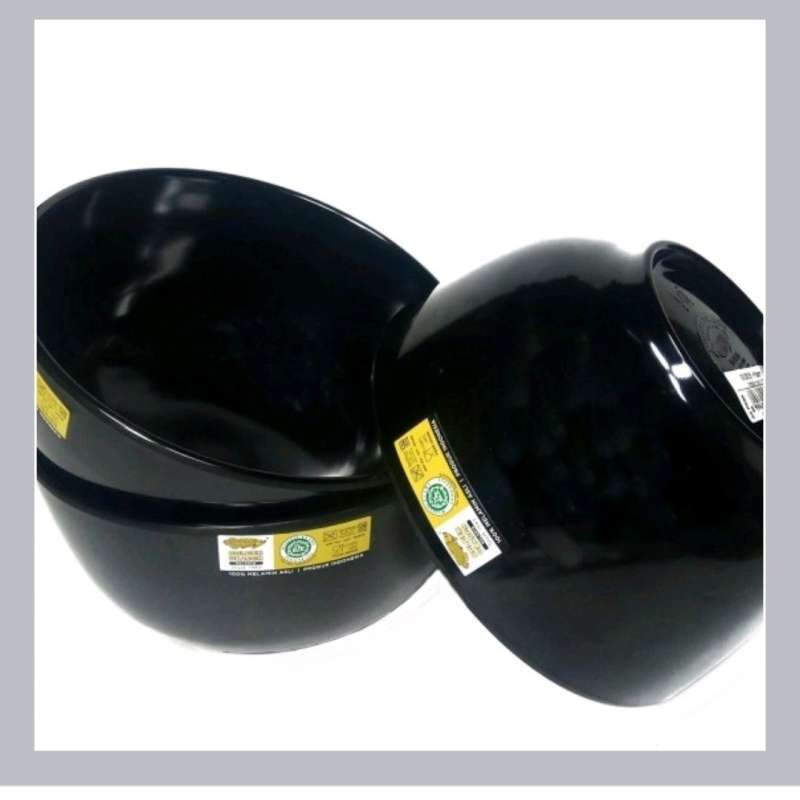 Jual Mangkok Hitam Besar Cekung Dalam Oriental Jepang Bento Cafe