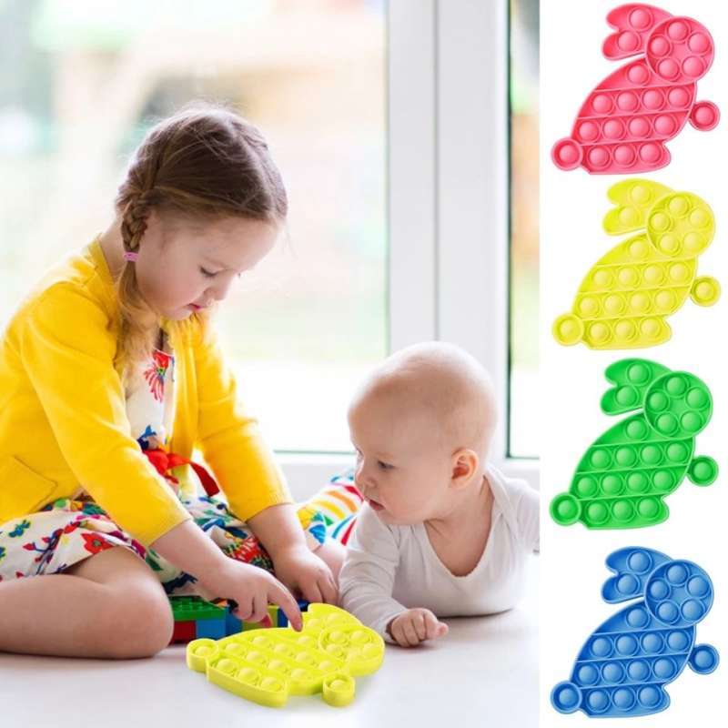 Jual Push Pop Bubble Sensory Toys Rabbit Shape Autism Special Needs ...