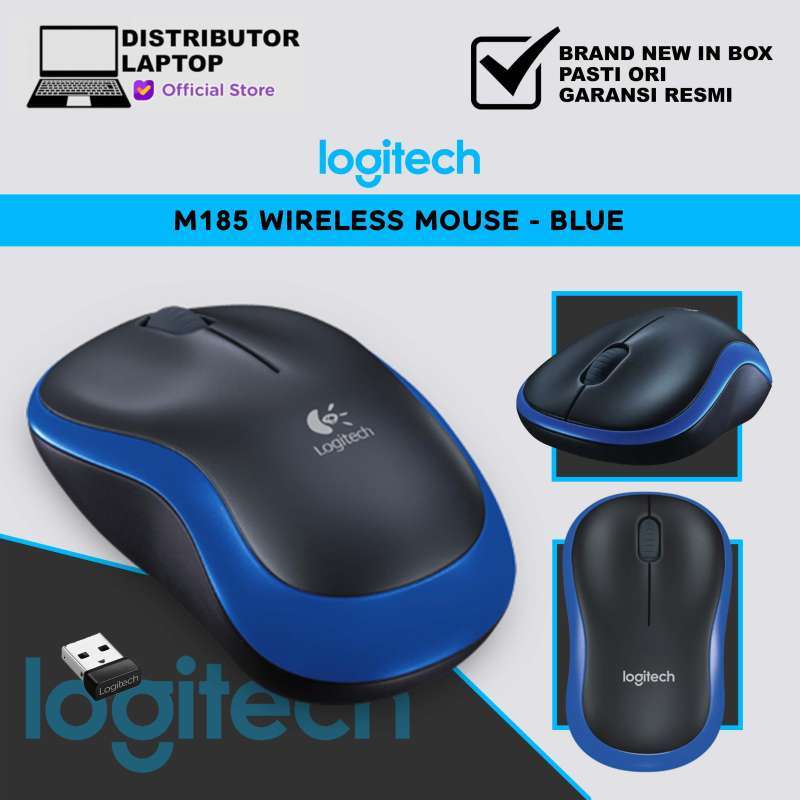Jual Logitech M185 Wireless Mouse - Swift Grey di Seller Distributor Laptop - Kota Jakarta Pusat ...