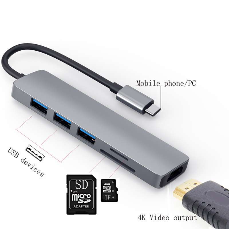 Promo USB C To HDTV 7 in 1 Multifunction Adapter Converter 7 Ports ...