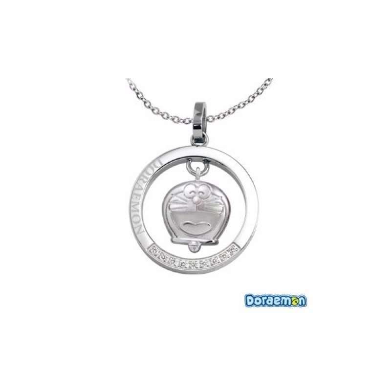 Jual (Doraemon)"Doraemon" is full of AA 316L white steel necklace di ...
