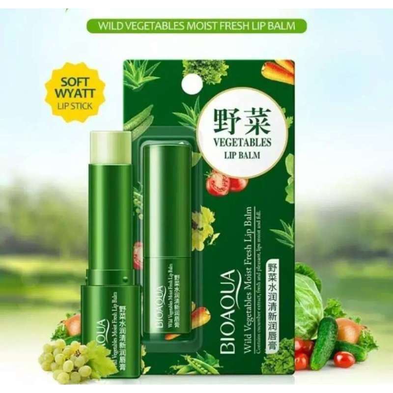 Jual Bioaqua Wild Vegetable Moist Fresh Lip Balm / Lip Balm Extract ...
