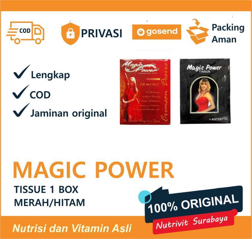 Jual TISSUE MAGIC POWER HITAM di Seller Nutrivit - Kota Surabaya, Jawa ...