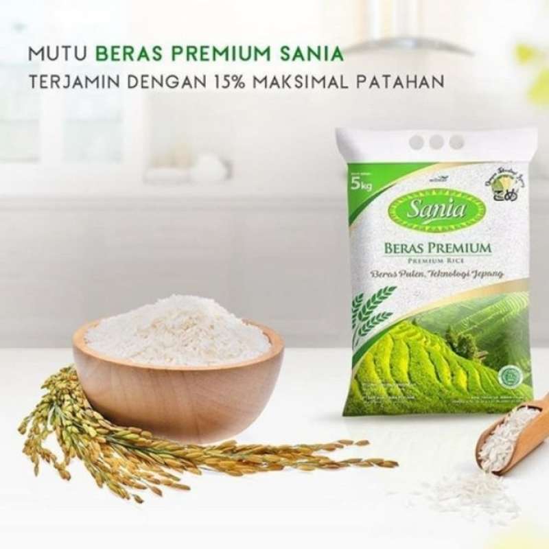 Jual BERAS SANIA PREMIUM 5KG. BERAS 5KG di Seller Pacharelleshop - Kota ...