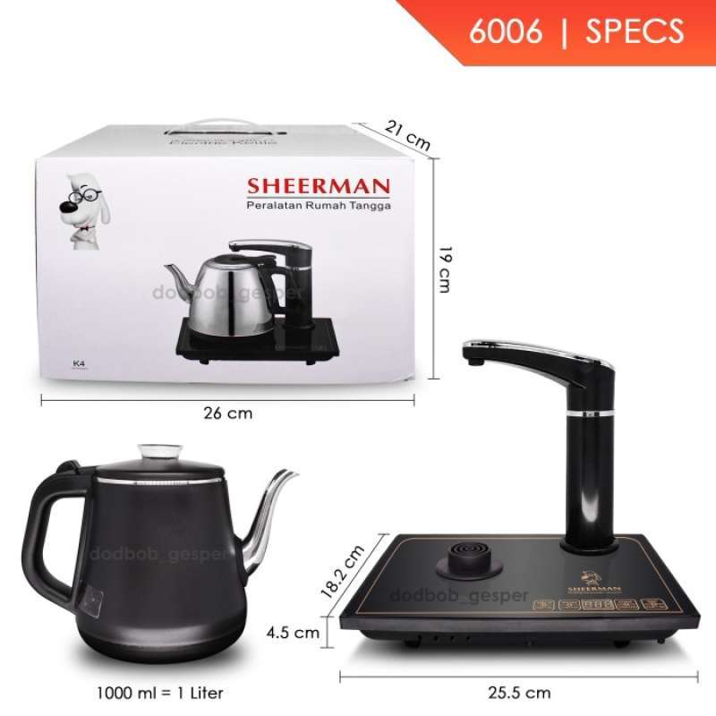 Jual Termos Listrik Dispenser Listrik Pemanas Air Teko Termos Code 6006 - Hitam Di Seller Auto99 ...