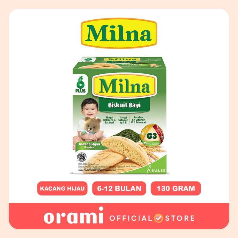 Jual MILNA BABY BISKUIT K HIJAU 130G di Seller ORAMI - | Blibli
