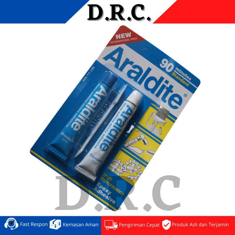 Jual LEM BESI ARALDITE ARALDIT BIRU EPOXY 90 MENIT RESIN+HARDENER di ...