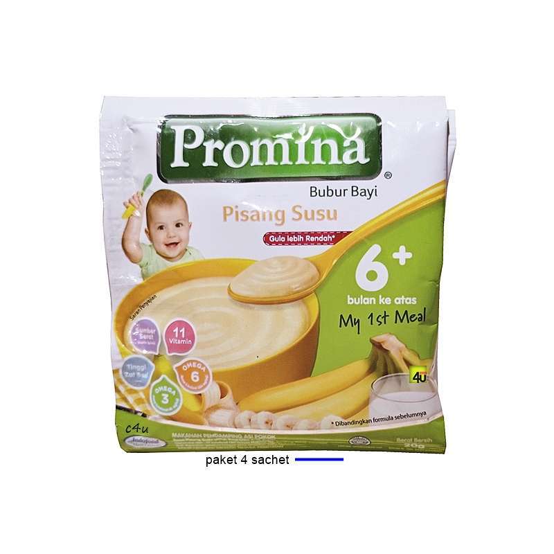 Jual PROMINA Bubur Bayi Rasa PISANG SUSU - Paket 4 sachet di Seller ...
