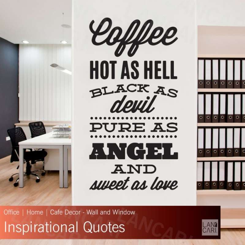 Jual Sticker Cutting Coffee Quotes Kafe Cafe Shop Dinding Kaca window ...