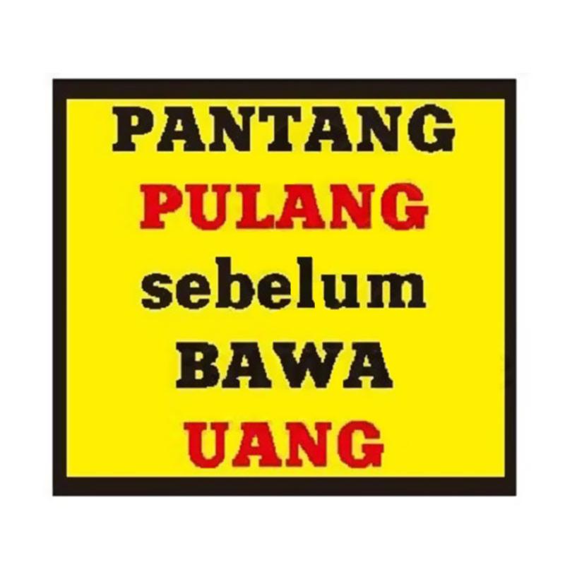Jual OEM Pantang Pulang Stiker di Seller Epinidithouse - Jatinegara ...