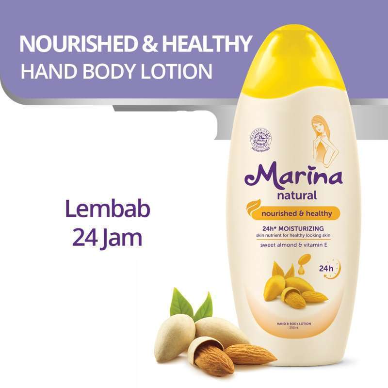 Jual Marina Hand & Body Lotion Natura 200ml /lotion Remaja - Nourished ...