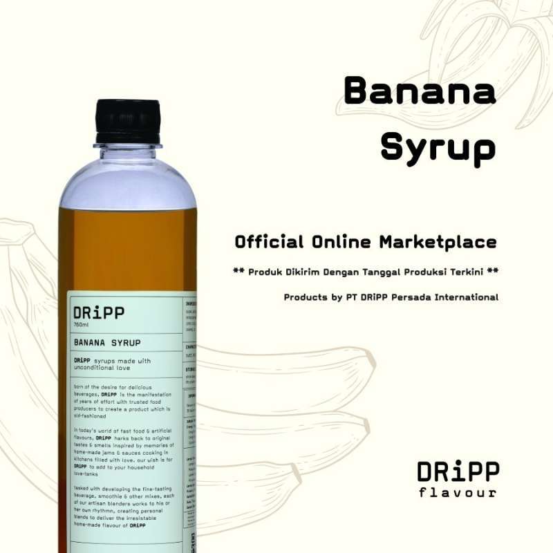 Jual DRiPP Banana Syrup - Sirup Rasa Banana -08 di Seller Sahabat ...