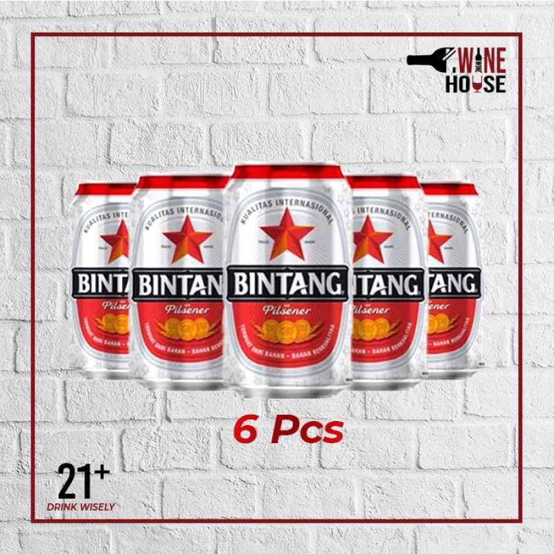 Jual Beer Bintang Can (320ml x 6 Pcs) di Seller Wine House Official ...