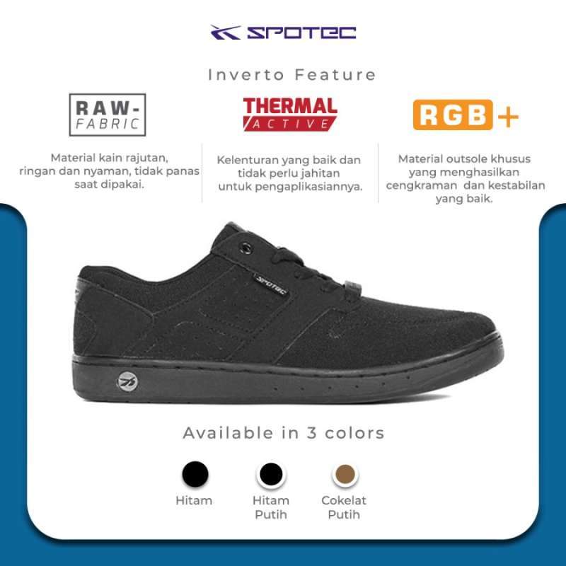Jual SPOTEC Sepatu Sneaker Inverto Hitam - Hitam di Seller SPOTEC Official Store - Penjaringan ...