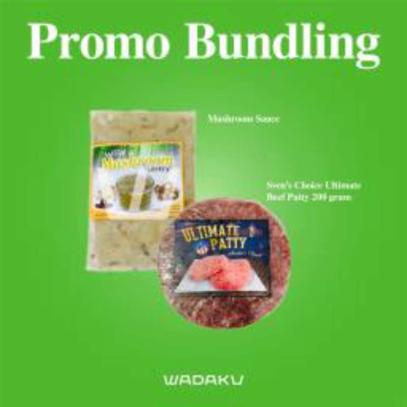 Jual Ultimate US Beef Patty Burger Steak Bundling Mushroom Sauce ...