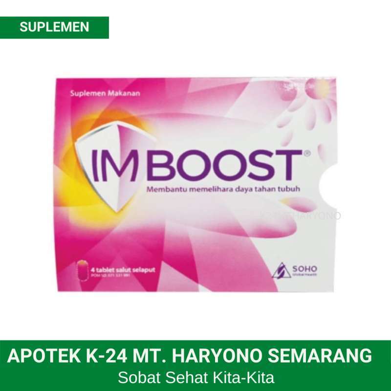 Jual Imboost Strip Isi 4 Tablet / Suplemen Daya Tahan Tubuh Echinacea ...