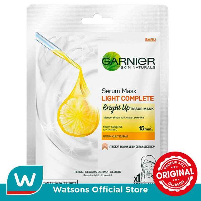 Promo GARNIER Serum Mask Light Complete Bright Up Tissue Mask 1'S ...