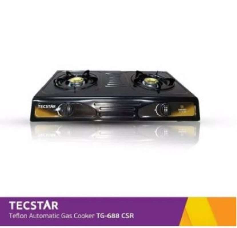 Promo Kompor Gas Tecstar 2 Tungku Teflon TG-688 CSR Gas Stove Diskon 50 ...