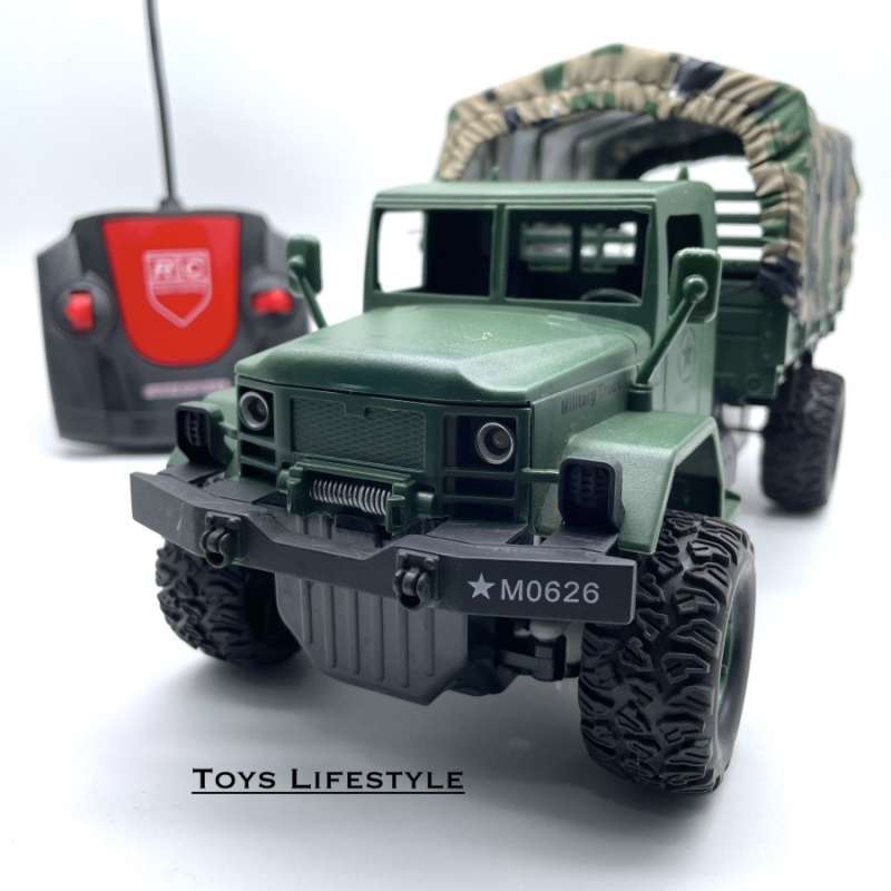 Promo Mainan Mobil Remote Control Military Truck / Truk Militer Diskon ...