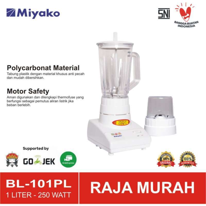 Promo Miyako Bl-101 Pl Blender [plastik] Diskon 27% Di Seller Raja ...
