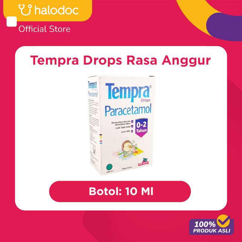Jual Tempra Drops Rasa Anggur 15 Ml Di Seller Halodoc Official Store ...
