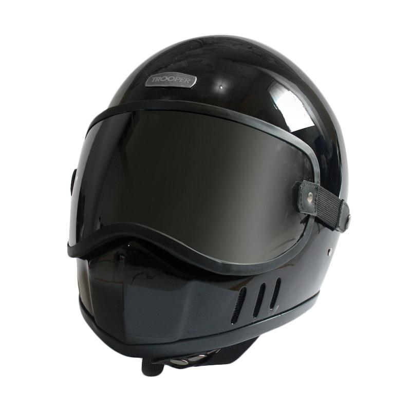 Jual TROOPER X-9 Custom Helm Full Face - Black Glossy - XL di Seller ...