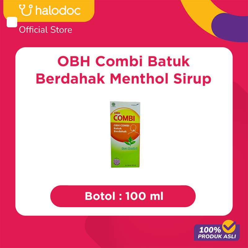 Promo Combiphar Menthol OBH Combi Batuk Berdahak Sirup [100 mL] Diskon ...