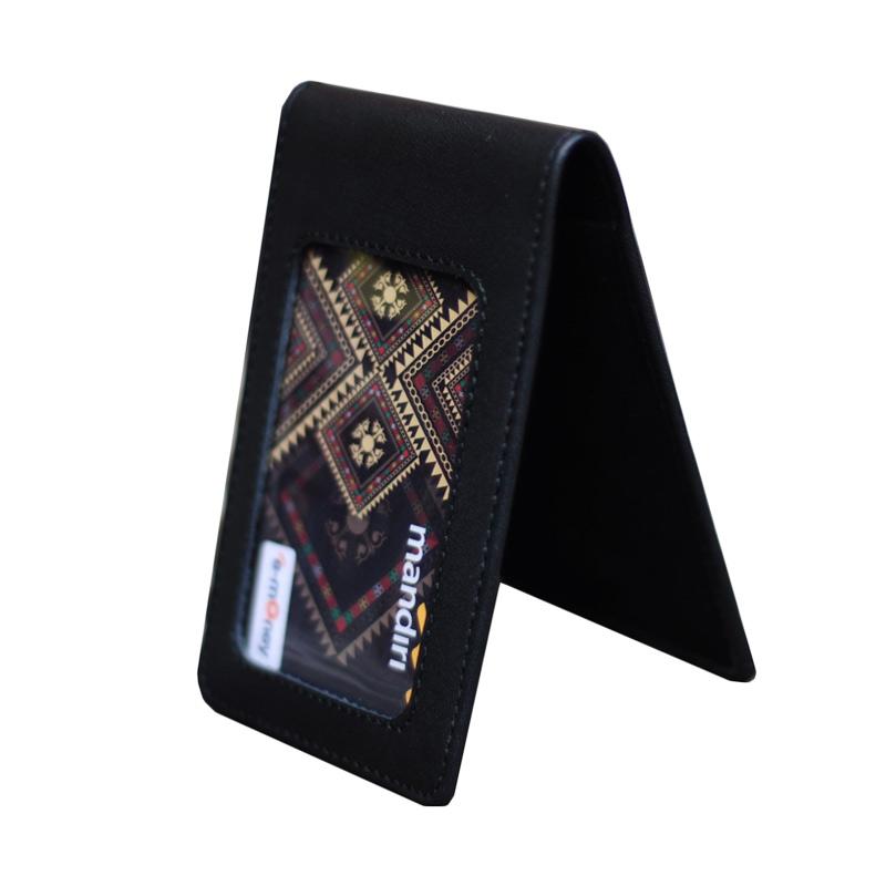 Promo Leather Castle Id Card Holder - Hitam Diskon 20% Di Seller ...
