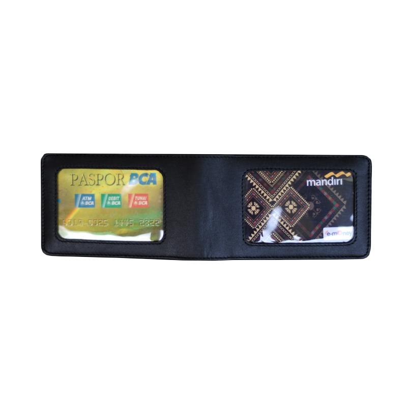 Promo Leather Castle Id Card Holder - Hitam Diskon 20% Di Seller ...