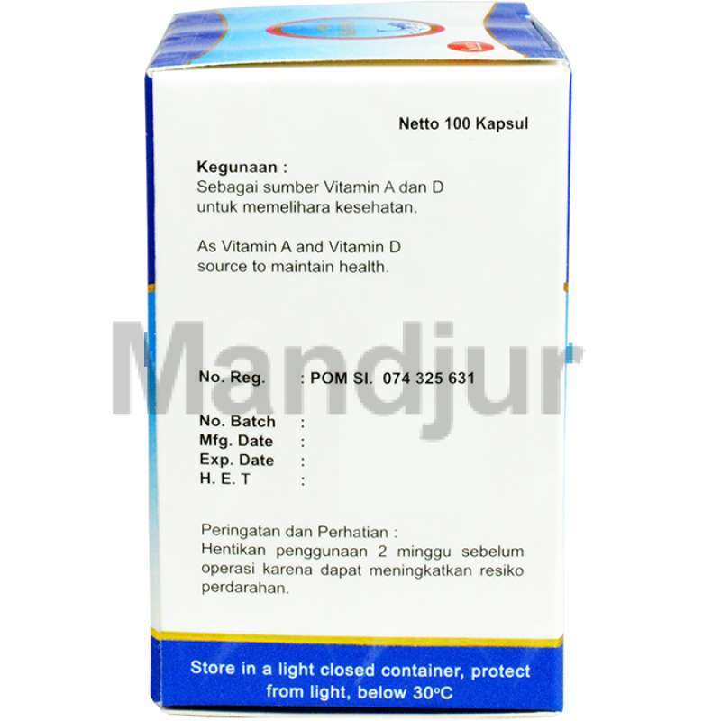 Jual Samco Farma Cod Liver Oil Cap Ikan Paus Suplemen Anak Di Seller ...