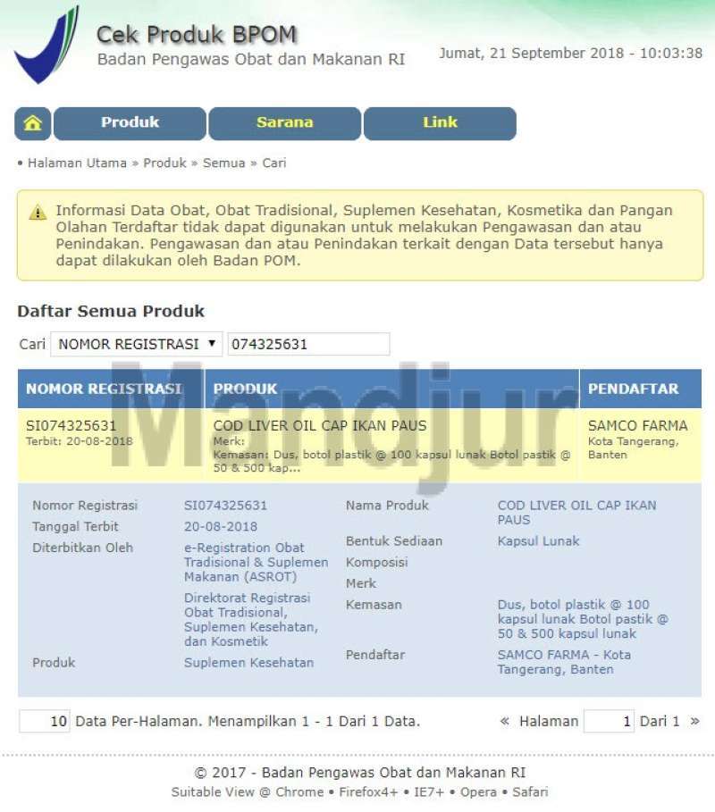 Jual Samco Farma Cod Liver Oil Cap Ikan Paus Suplemen Anak Di Seller ...