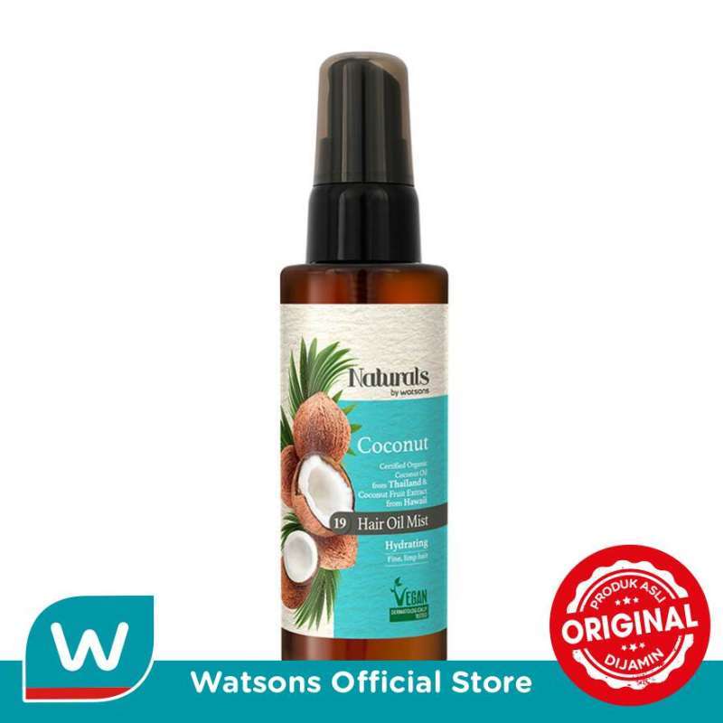 Promo NATURALS BY WATSONS Coconut Hair Oil Mist 60ml Diskon 36% di ...