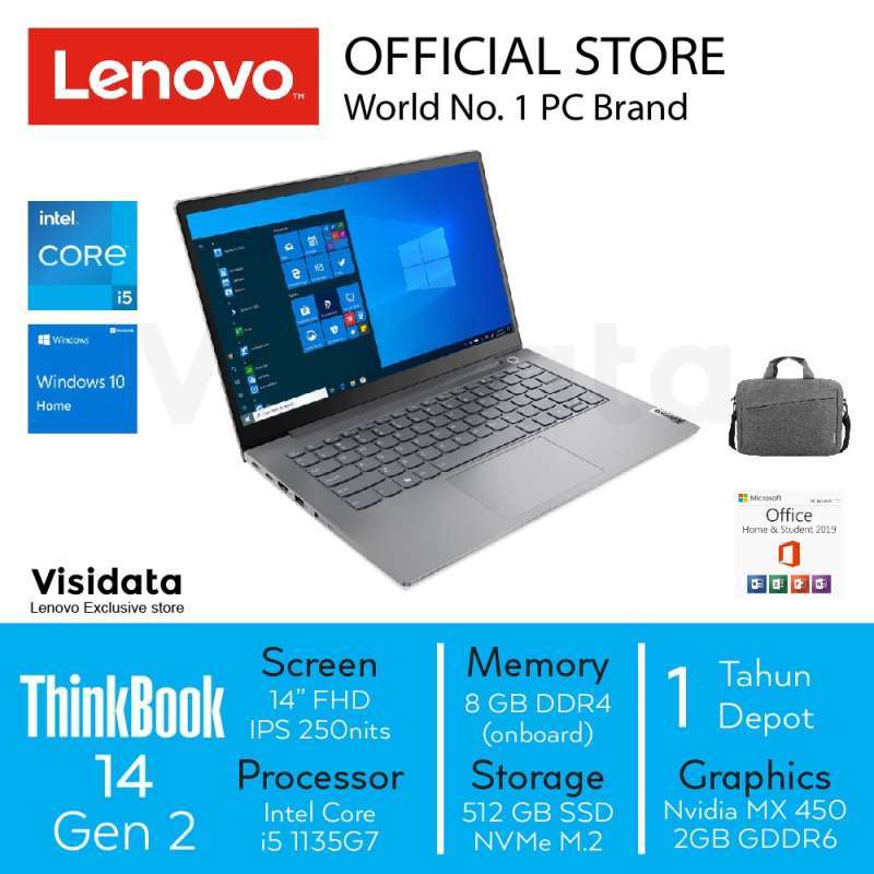 Jual Lenovo Thinkbook G Itl Tid I G Win Gb Gb Ssd Fhd Ips Mx Ohs Di