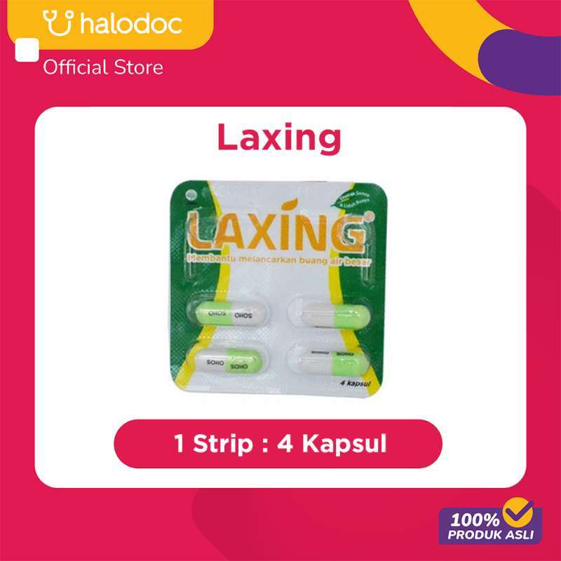 Promo Laxing Kapsul [1 Blister/4 Kapsul] Diskon 12% di Seller Halodoc ...