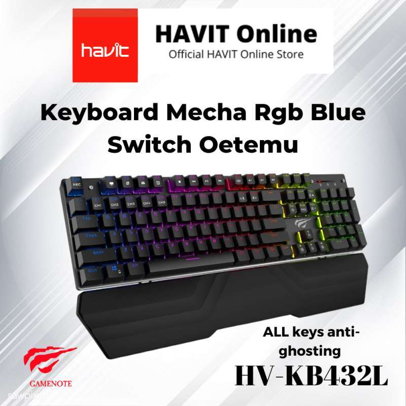 Promo Havit KB432L RGB Mechanical Blue Switch Keyboard Gaming - BLACK ...