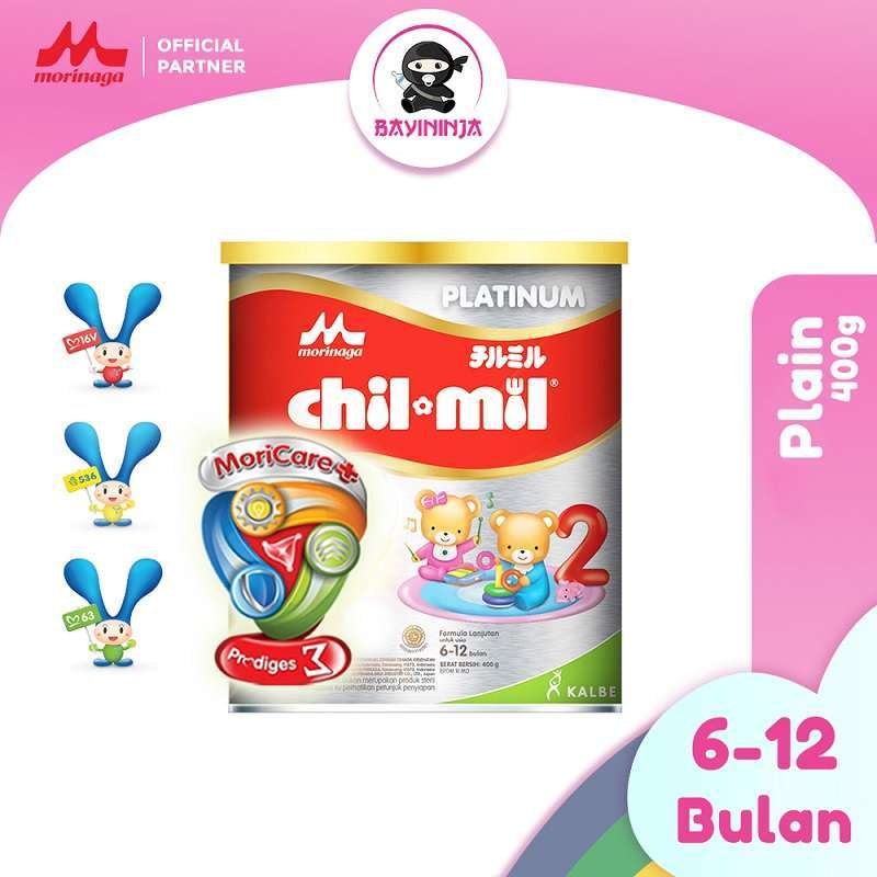 Jual Morinaga Chil Mil Platinum Susu Formula Lanjutan [400g/ Tin] di ...