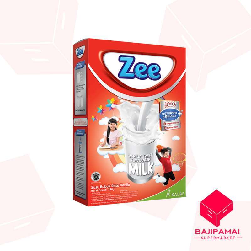 Jual ZEE VANILLA TWIST FLAVOURED MILK 350 GR di Seller Baji Pamai ...