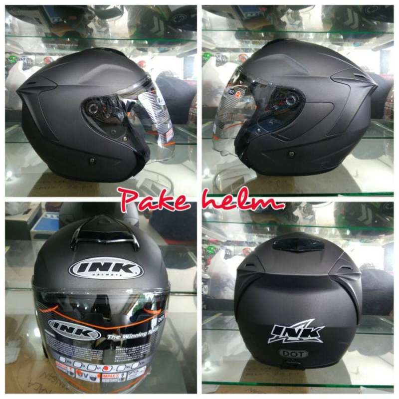 Jual HELM INK DYNAMIC ABU GUN METAL DOF INK HALF FACE - M di Seller ...