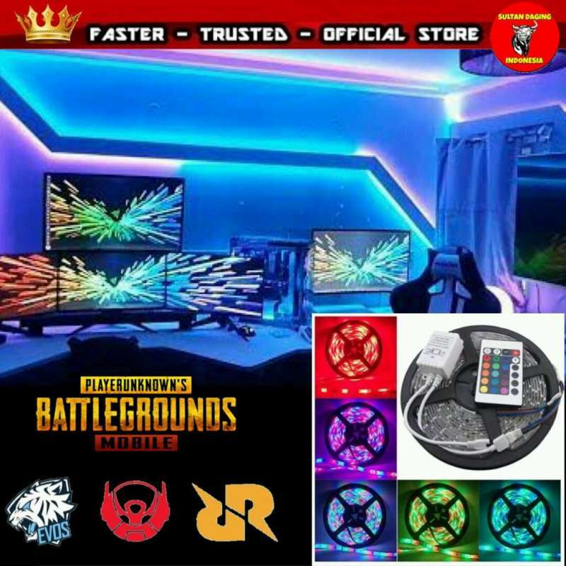 Promo LAMPU RGB GAMING ROOM 5M/LAMPU GAMING ROOM LED STRIP/LAMPU GAMING ...