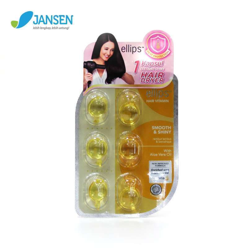 Jual Ellips Smooth And Shiny - Kapsul Vitamin Rambut - Ellips Kuning (1 ...