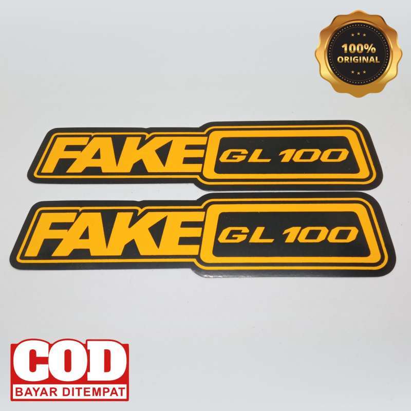 Jual stiker honda gl100 , stiker fake GL 100 , cutting sticker motor ...