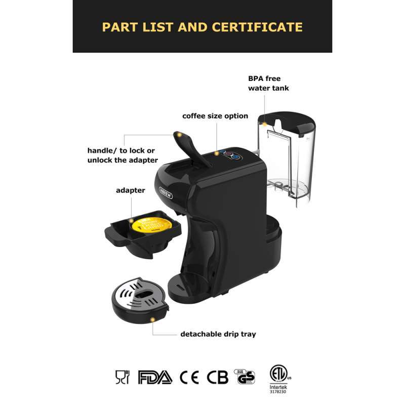 Promo Mesin Kopi 19Bar 3in1 Capsule Espresso for Nespresso Dolce Gusto ...