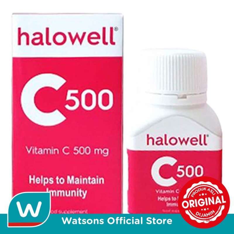 Promo Halowell Vitamin C 500mg 30 Tablets Diskon 30% di Seller WATSONS ...