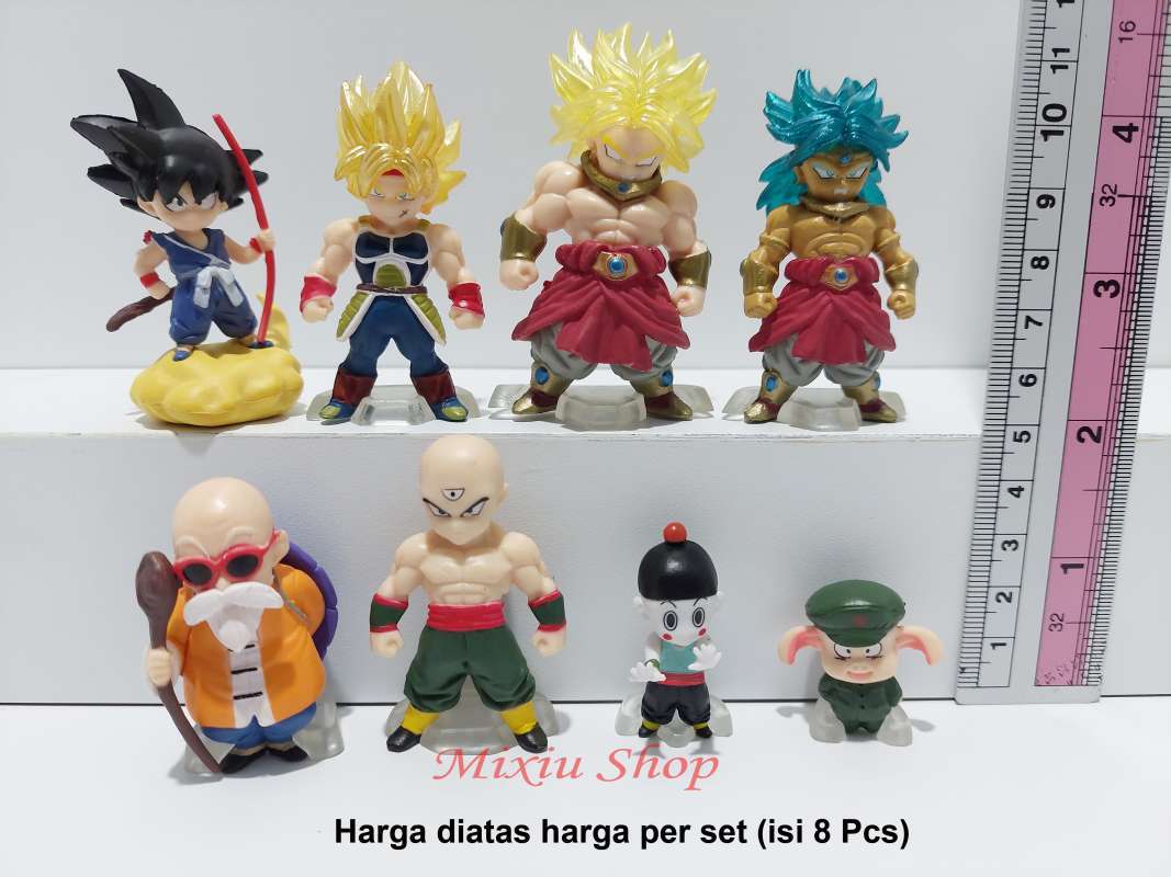Jual Dragon Ball WCF isi 8 Goku Master Roshi Oolong Action Figure Anime ...