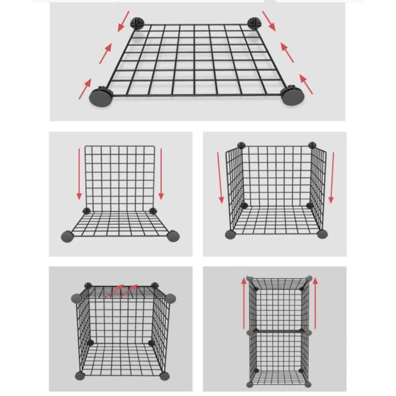Promo Rak buku rak besi rak serbaguna rak toys storage box lemari susun ...